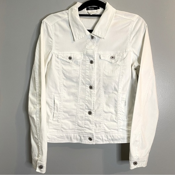 FLAME | Jackets & Coats | Flame White Szm Denim Jacket 98 Cotton 2 ...